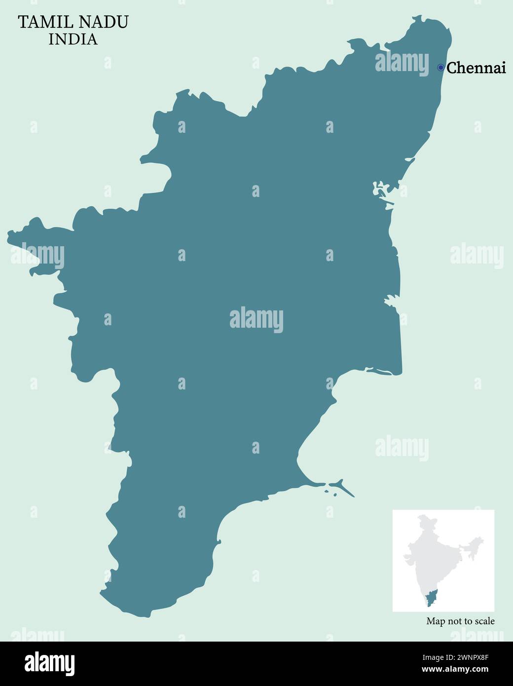Carte du tamil nadu Banque de photographies et d’images à haute ...