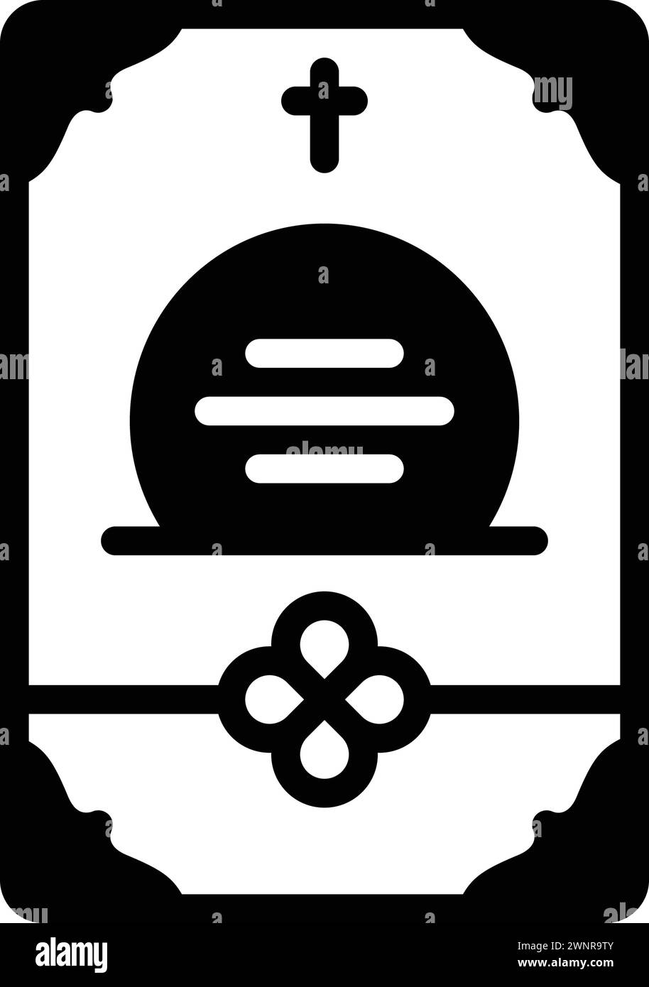 Hommage de deuil Banque d'images vectorielles - Alamy