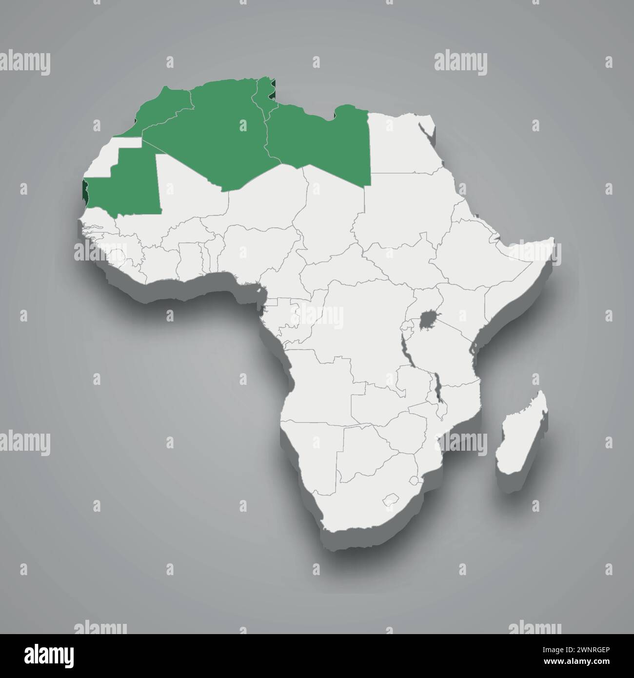 Maghreb map Banque de photographies et d’images à haute résolution - Alamy