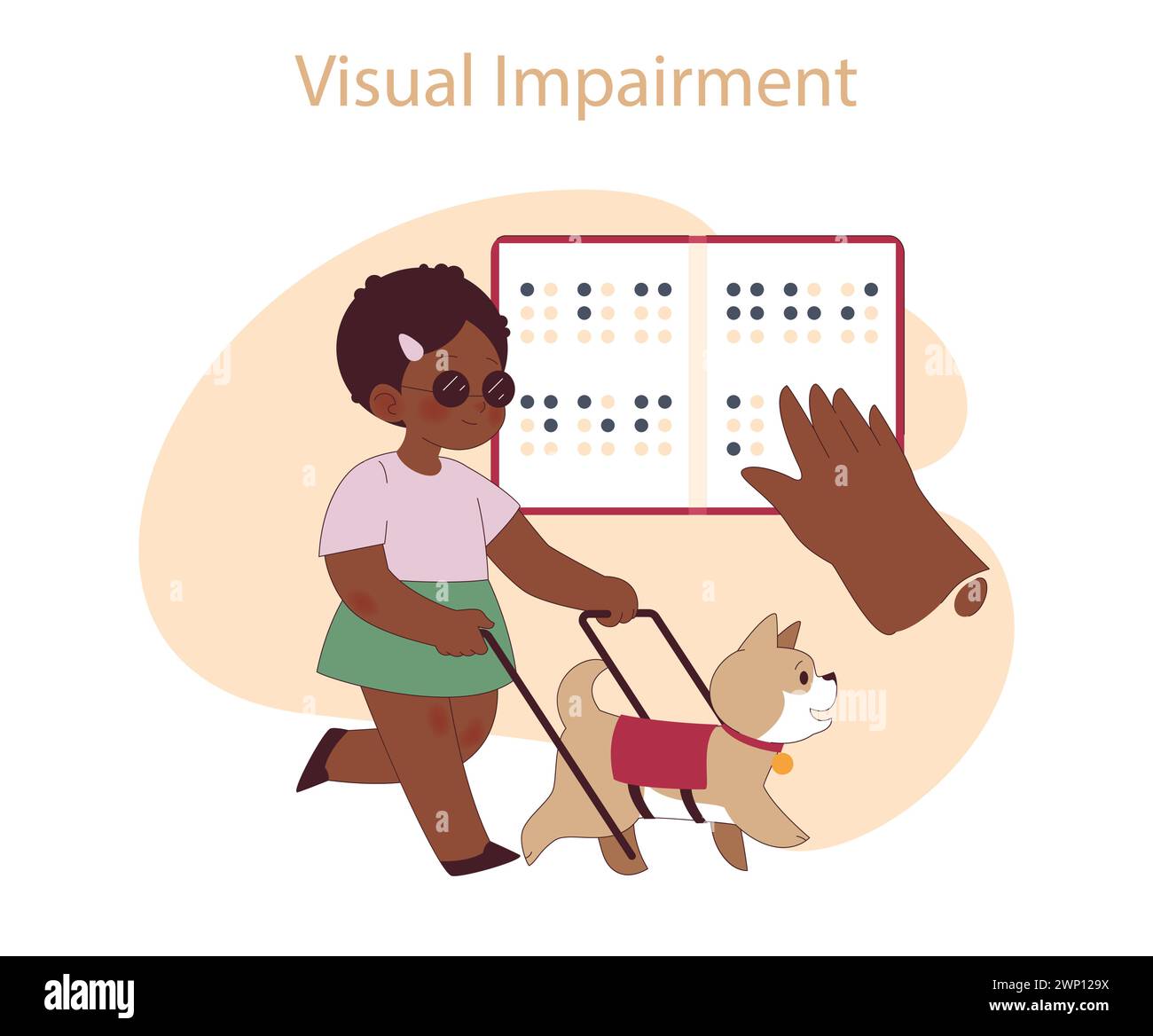 Courage des enfants sociaux Banque d'images vectorielles - Alamy