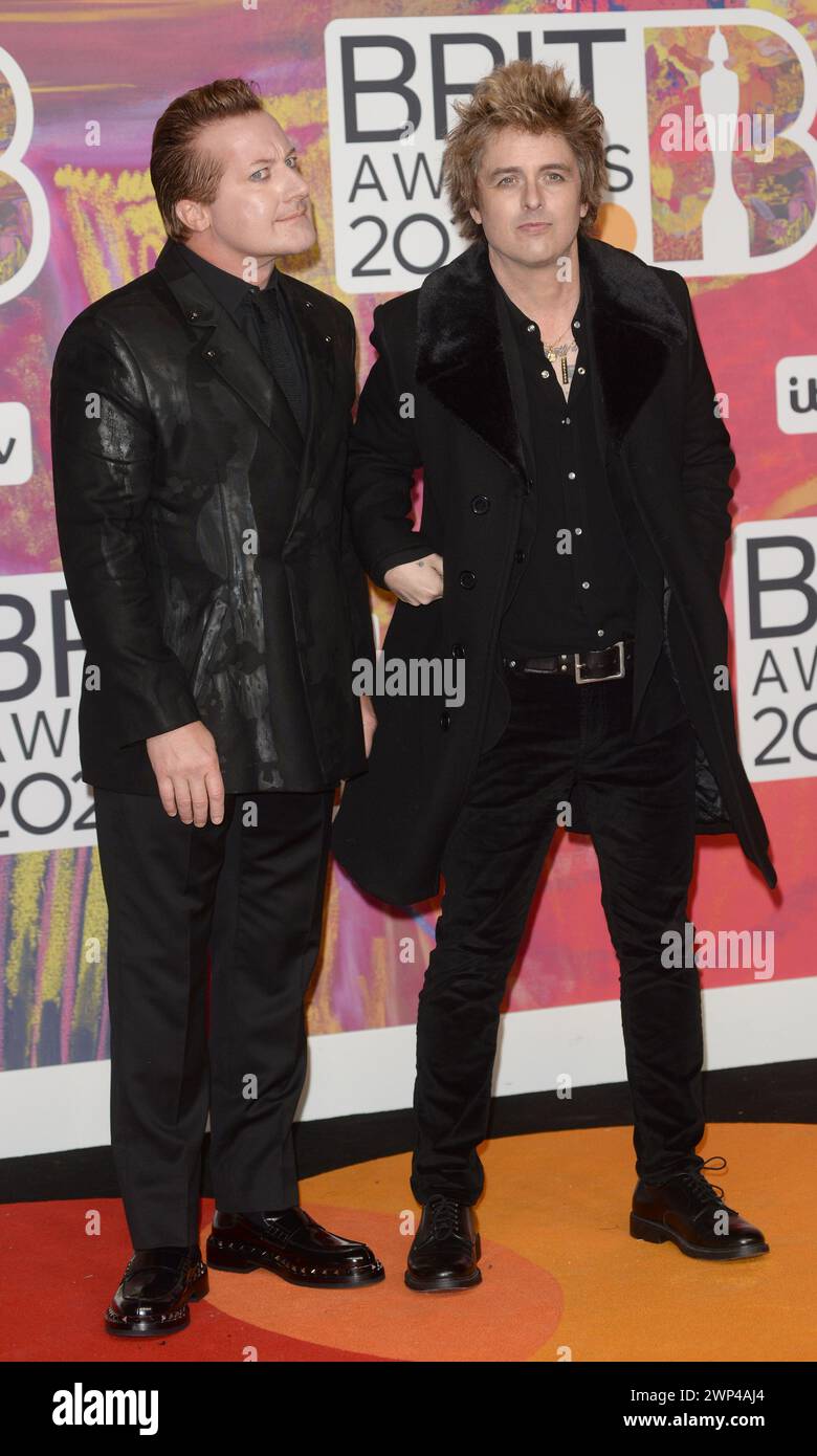 La photo doit être créditée ©Alpha Press 078237 02/03/2024 Tre Cool et Billie Joe Armstrong de ...