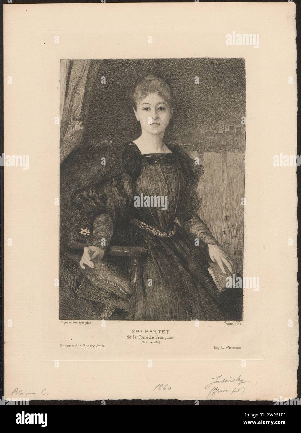 Madame Bartet, édition imprimée ; Jasi ski, Feliks Stanis pairs ...