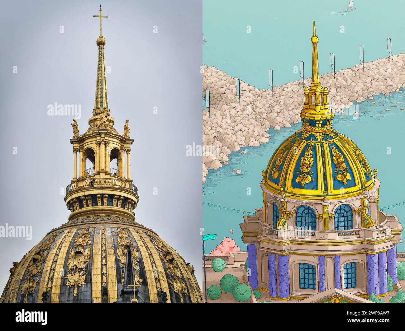 La croix du dôme des Invalides remplacée par une flèche sur l'affiche ...