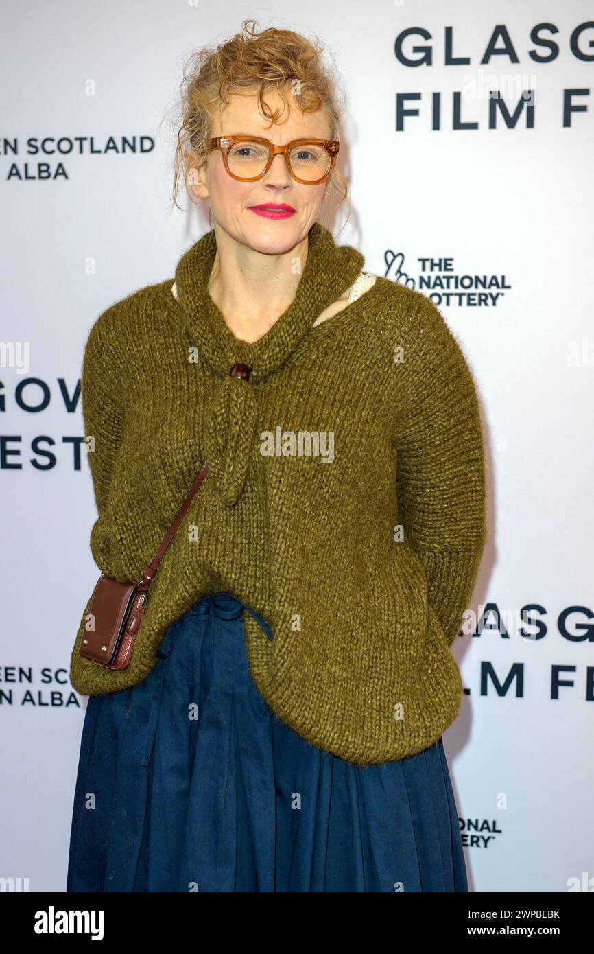 Glasgow, Écosse, Royaume-Uni. 3 mars 2024. L'actrice Maxine Peake, sur ...