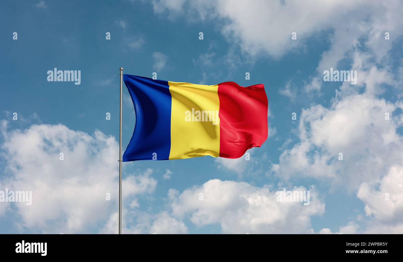 Drapeau 3d roumain Banque de photographies et d’images à haute ...