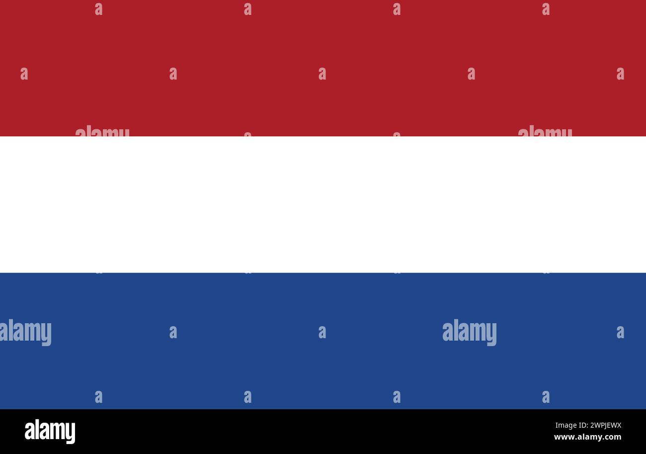 Drapeau nld Banque d'images vectorielles - Alamy