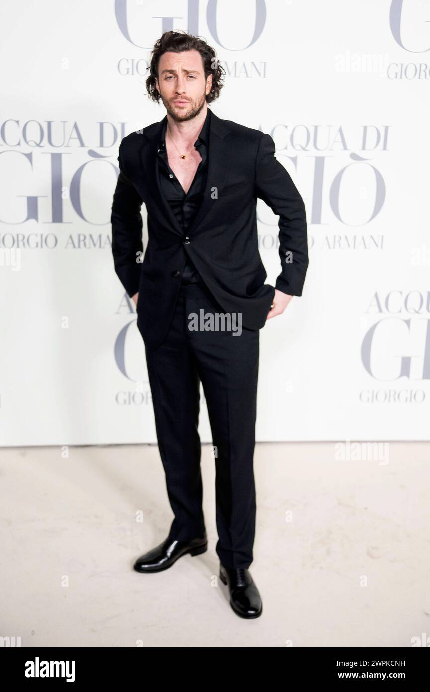 Aaron Taylor-Johnson beim Armani - Acqua di Gio Event im Matadero ...