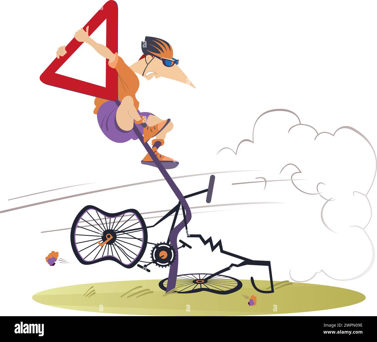 Humour accident de la route Banque d'images vectorielles - Page 2 - Alamy
