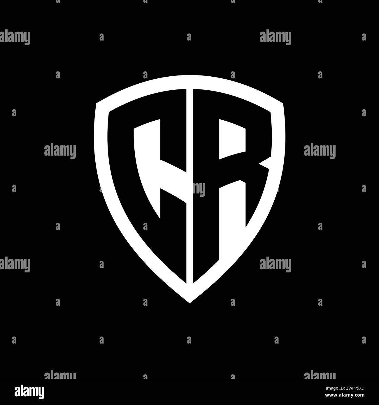 Logo cr Banque d'images noir et blanc - Alamy