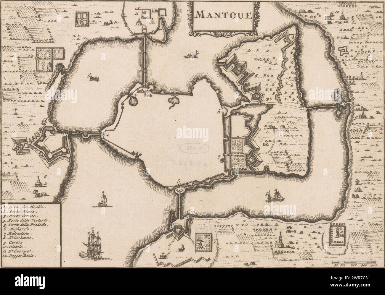 Mantua map Banque de photographies et d’images à haute résolution - Alamy