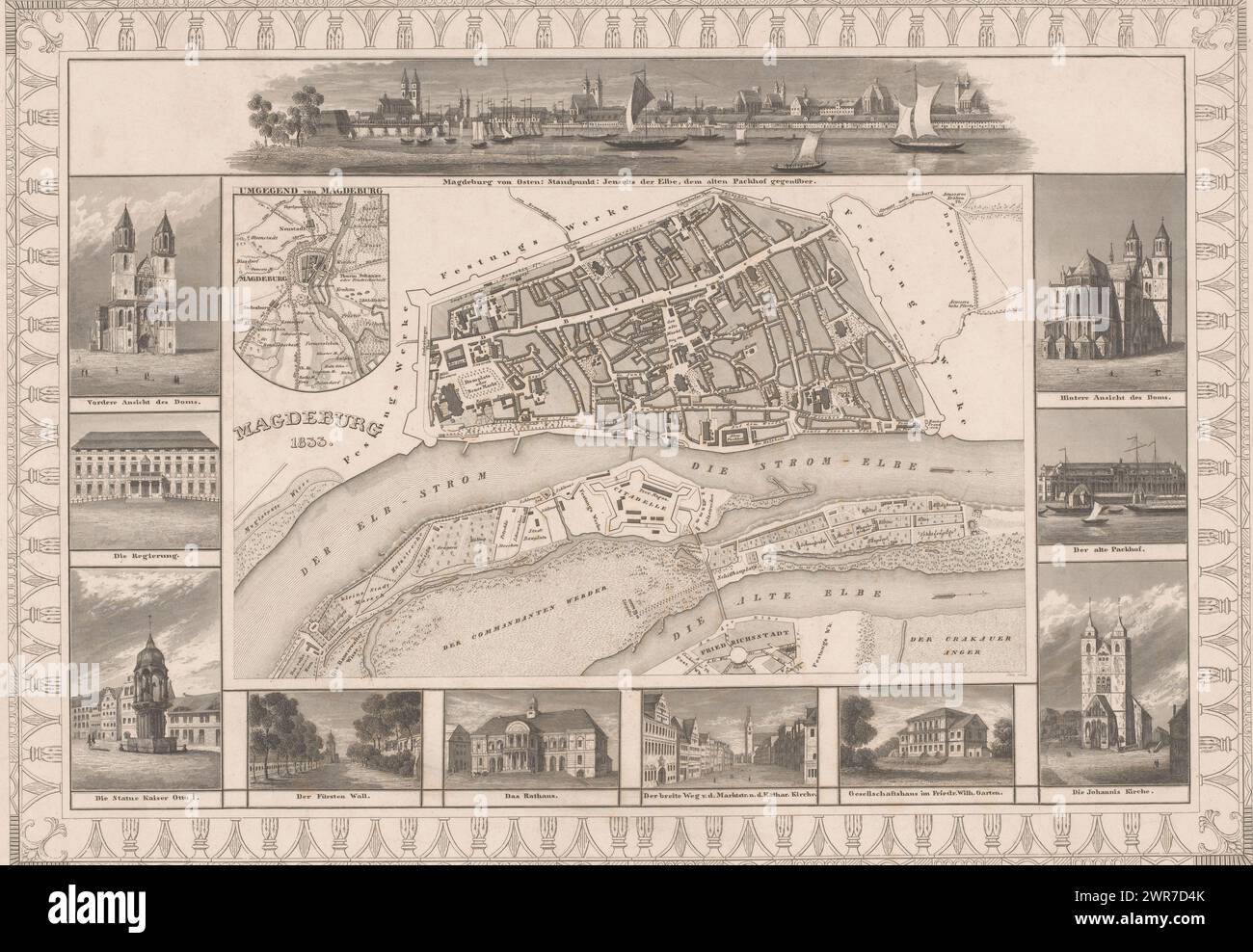 Carte de magdebourg Banque de photographies et d’images à haute ...