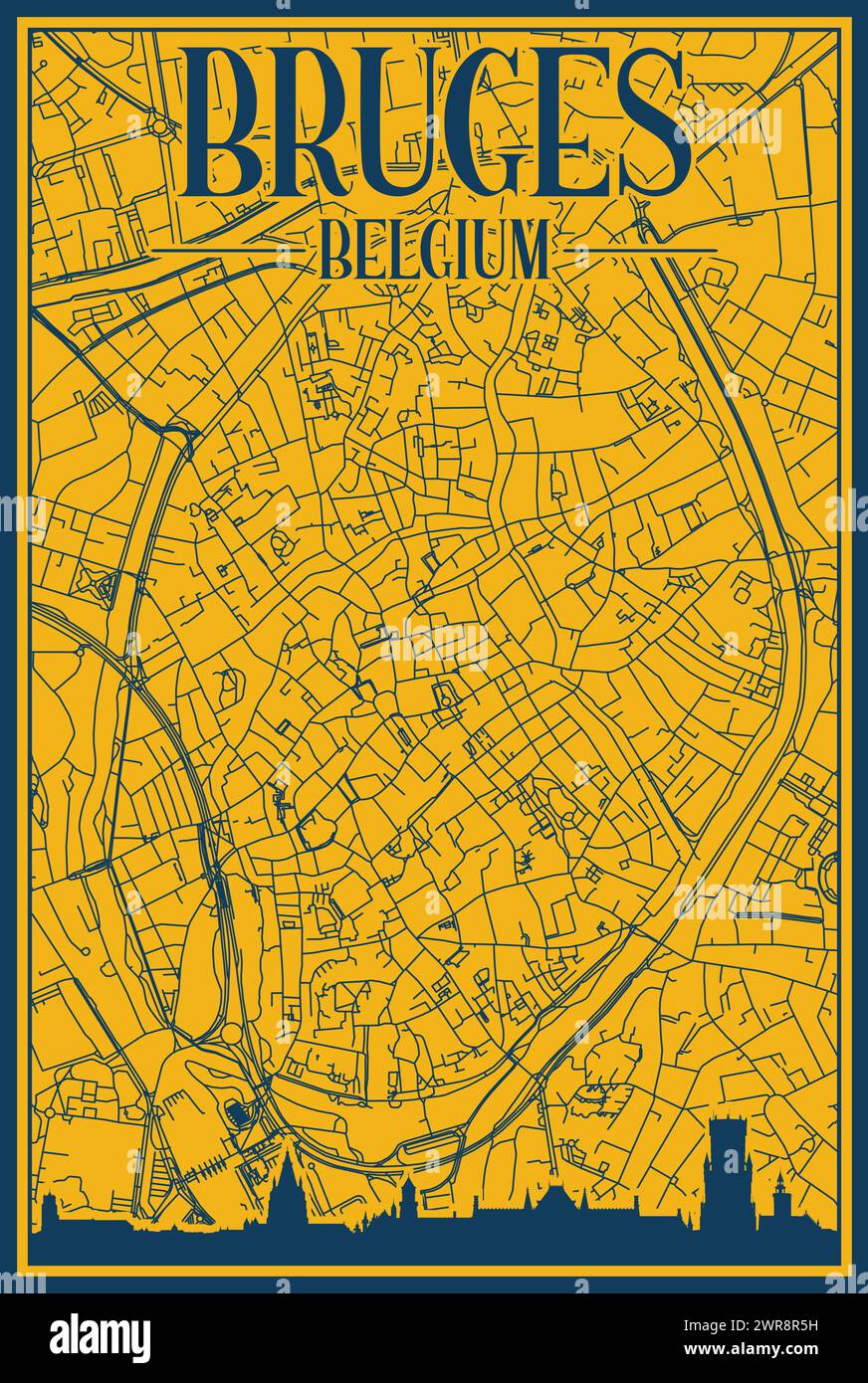 Bruges art Banque d'images vectorielles - Alamy