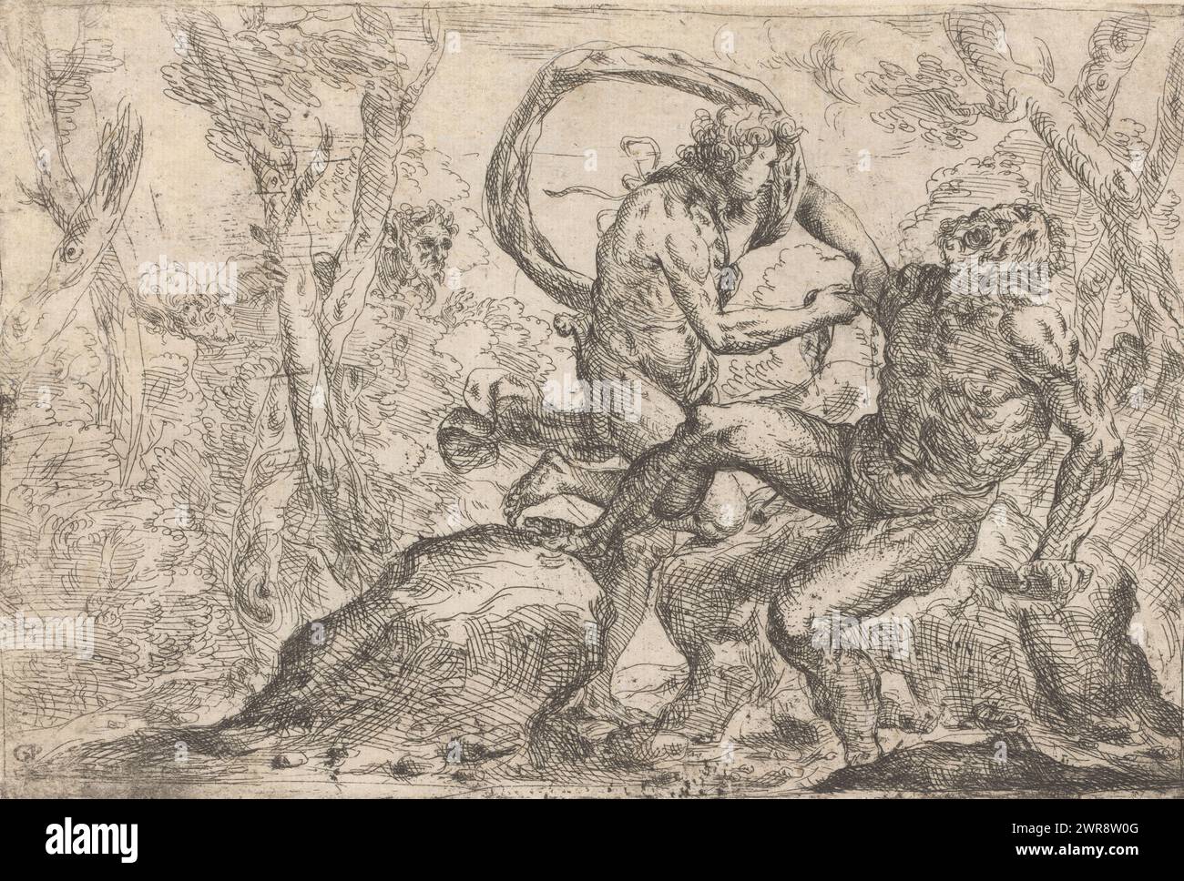 Apollo and the satyr marsyas Banque de photographies et d’images à ...