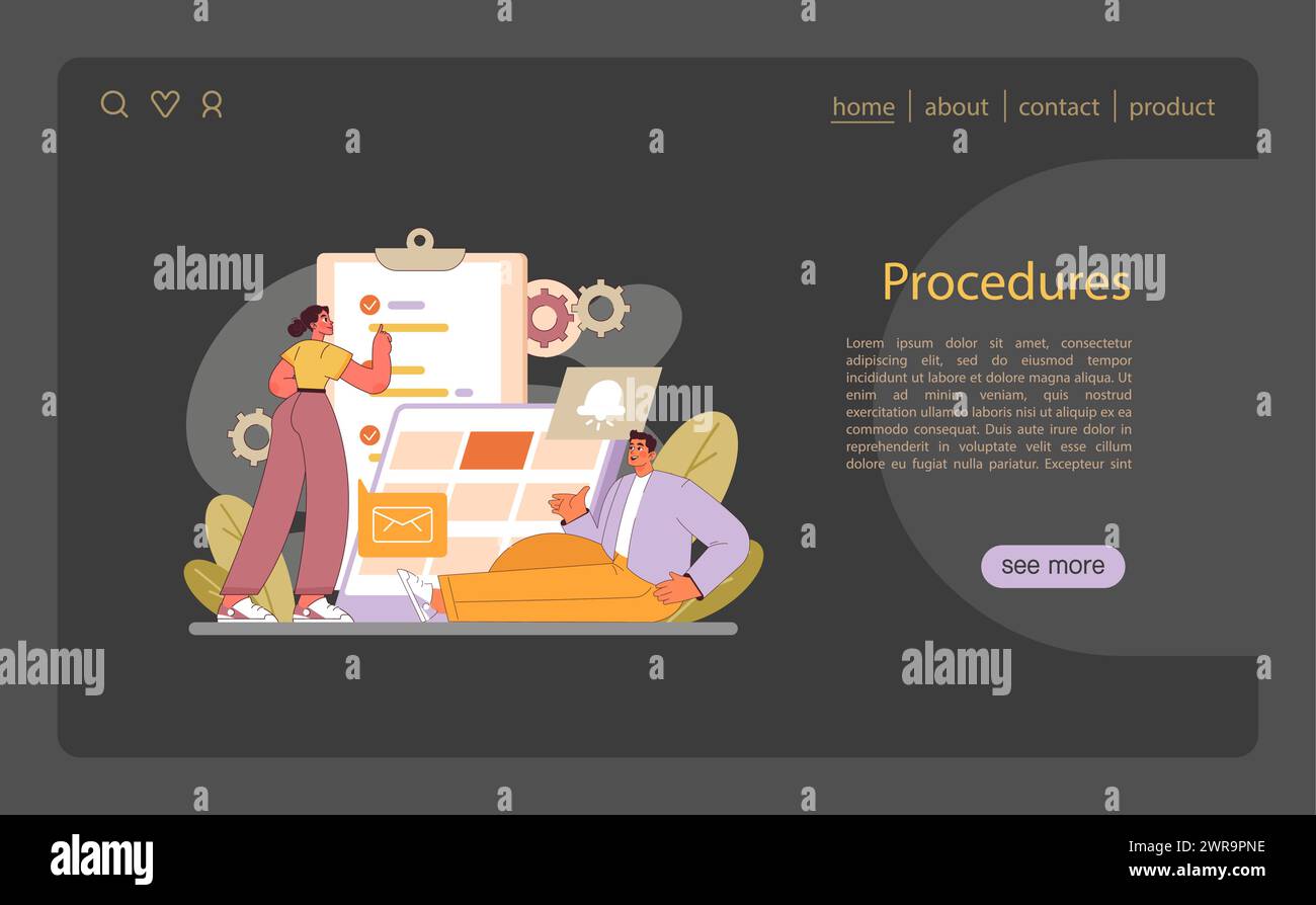 Procedimientos operacionales Banque d'images vectorielles - Alamy