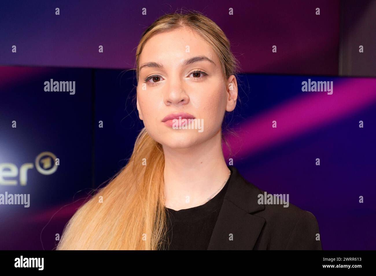 Anna Zaitseva in der ARD-Talkshow maischberger im Studio Berlin Adlershof. Berlin, 13.03.2024 ...