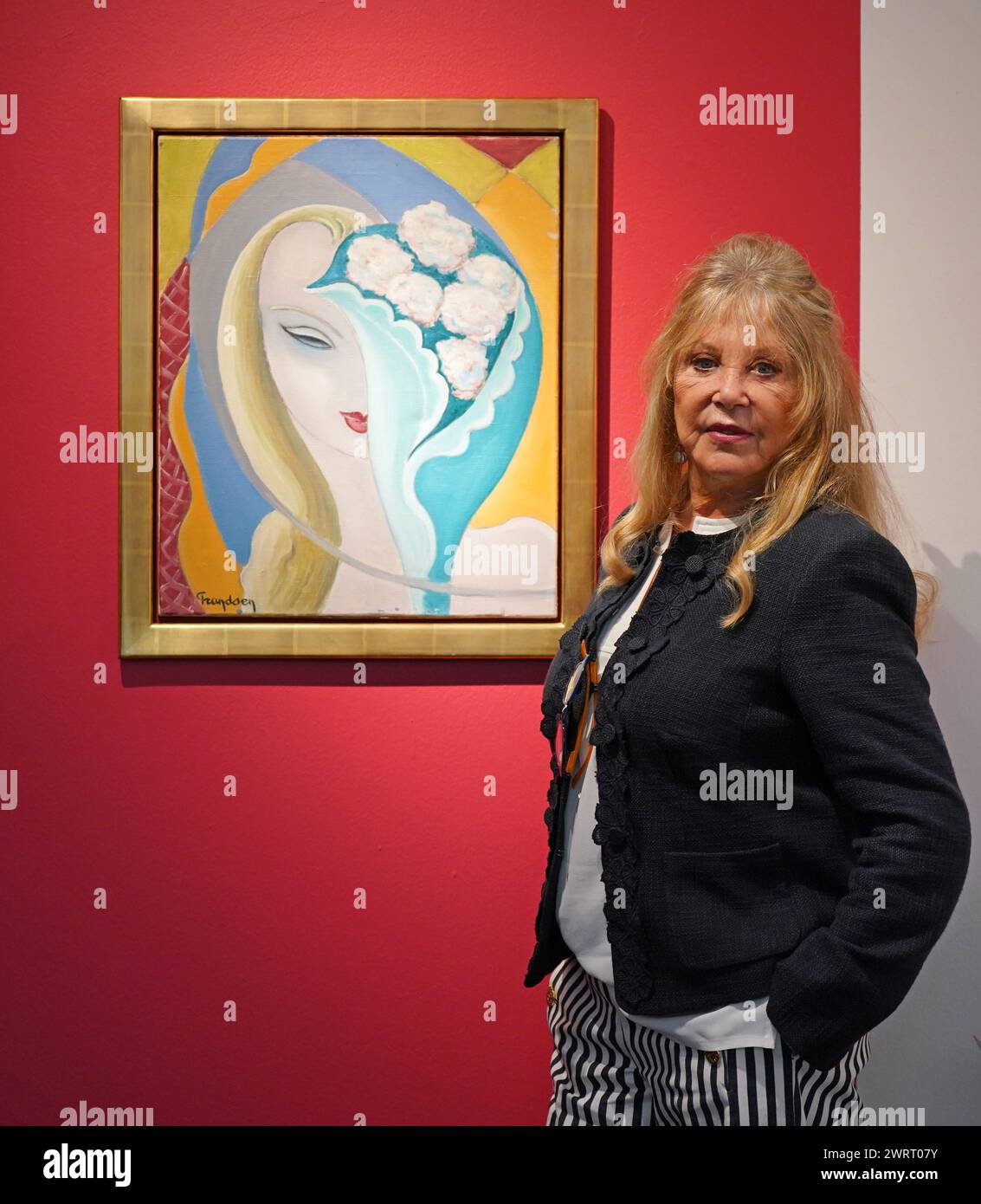 Pattie Boyd avec la jeune fille au bouquet, d’Emile Theodore Frandsen ...