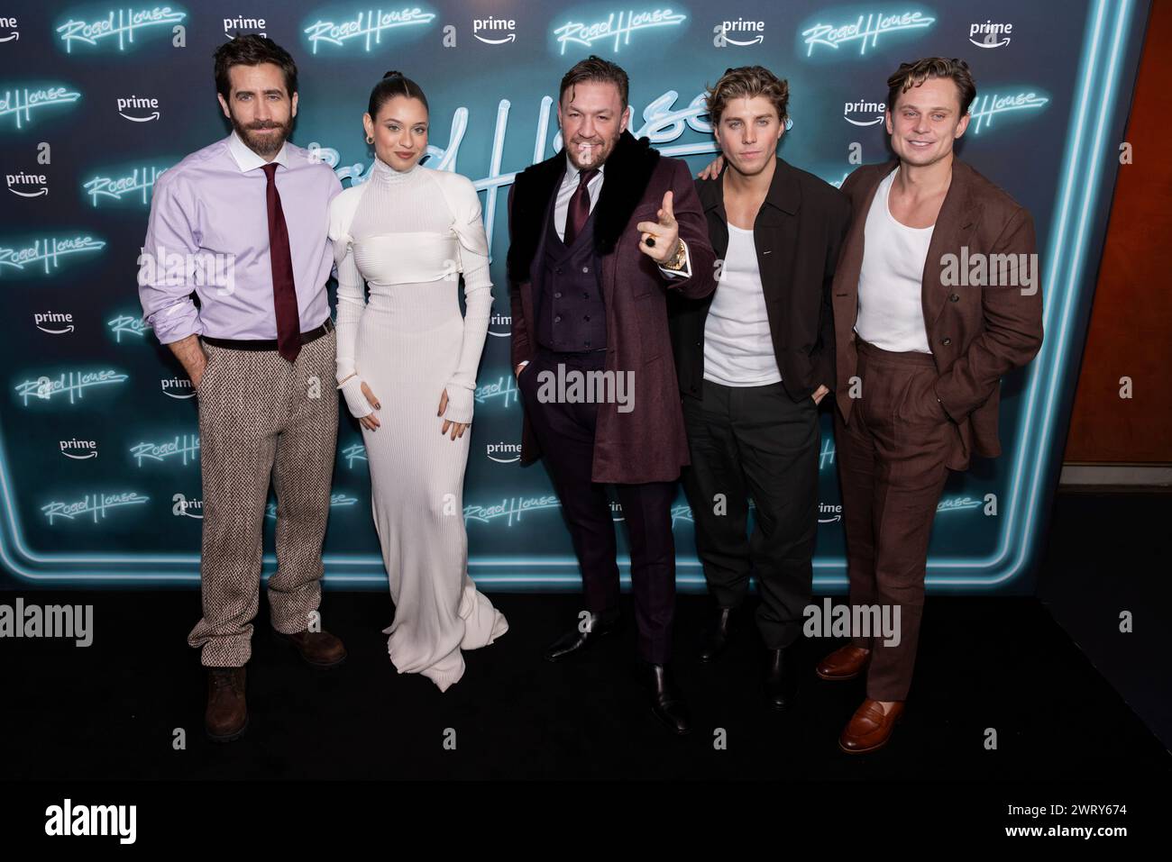 Jake Gyllenhaal, from left, Daniela Melchoir, Conor McGregor, Lukas ...