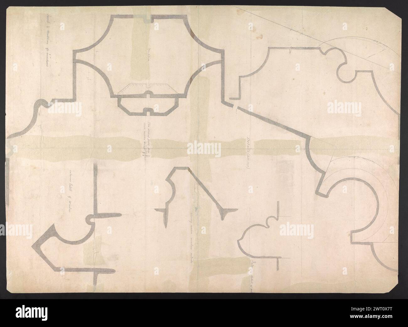 Great Mongeham Church Kent, vers 1844. Butterfield, William vers 1844 ...