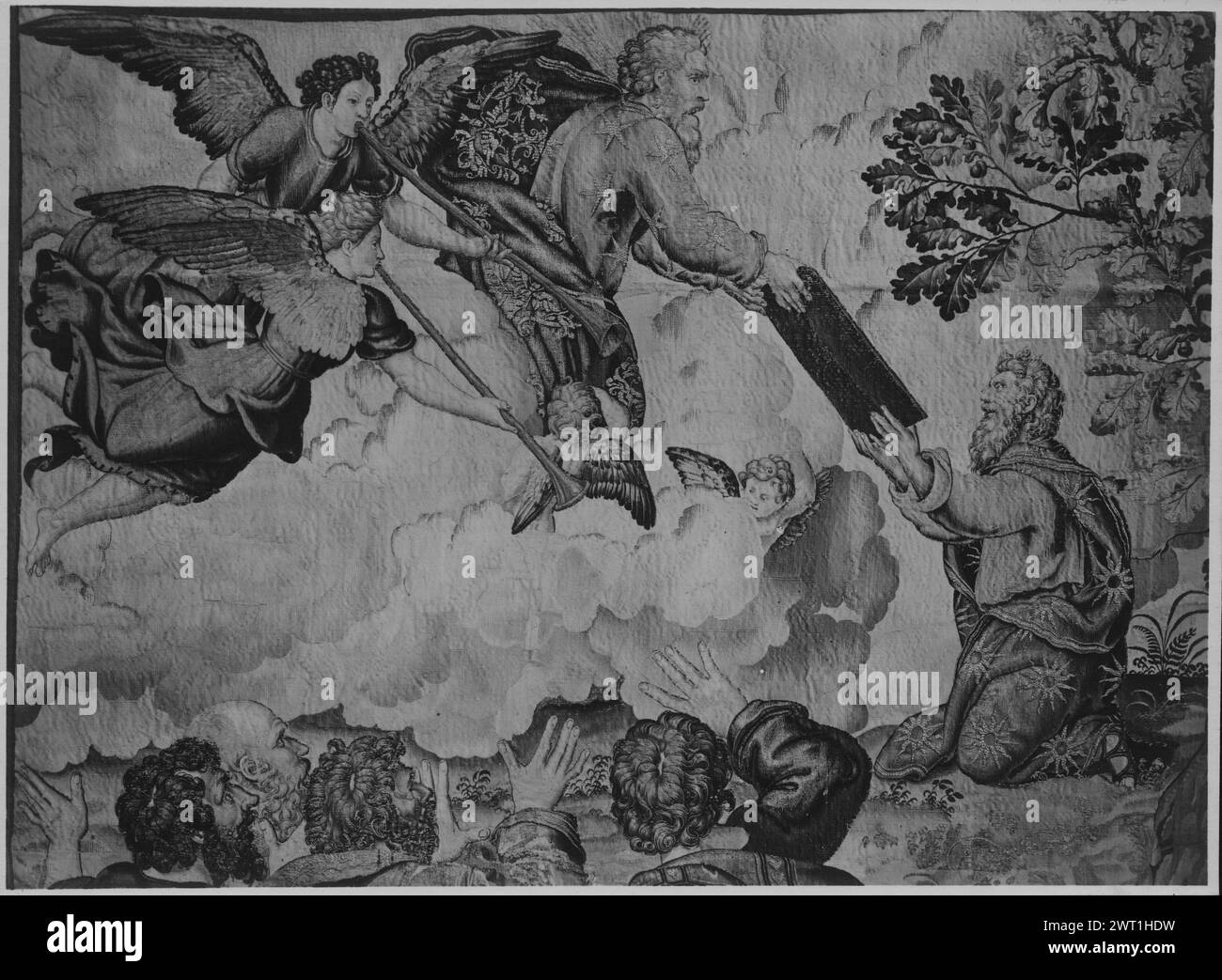 Moïse et les tables de la loi Banque d'images noir et blanc - Alamy