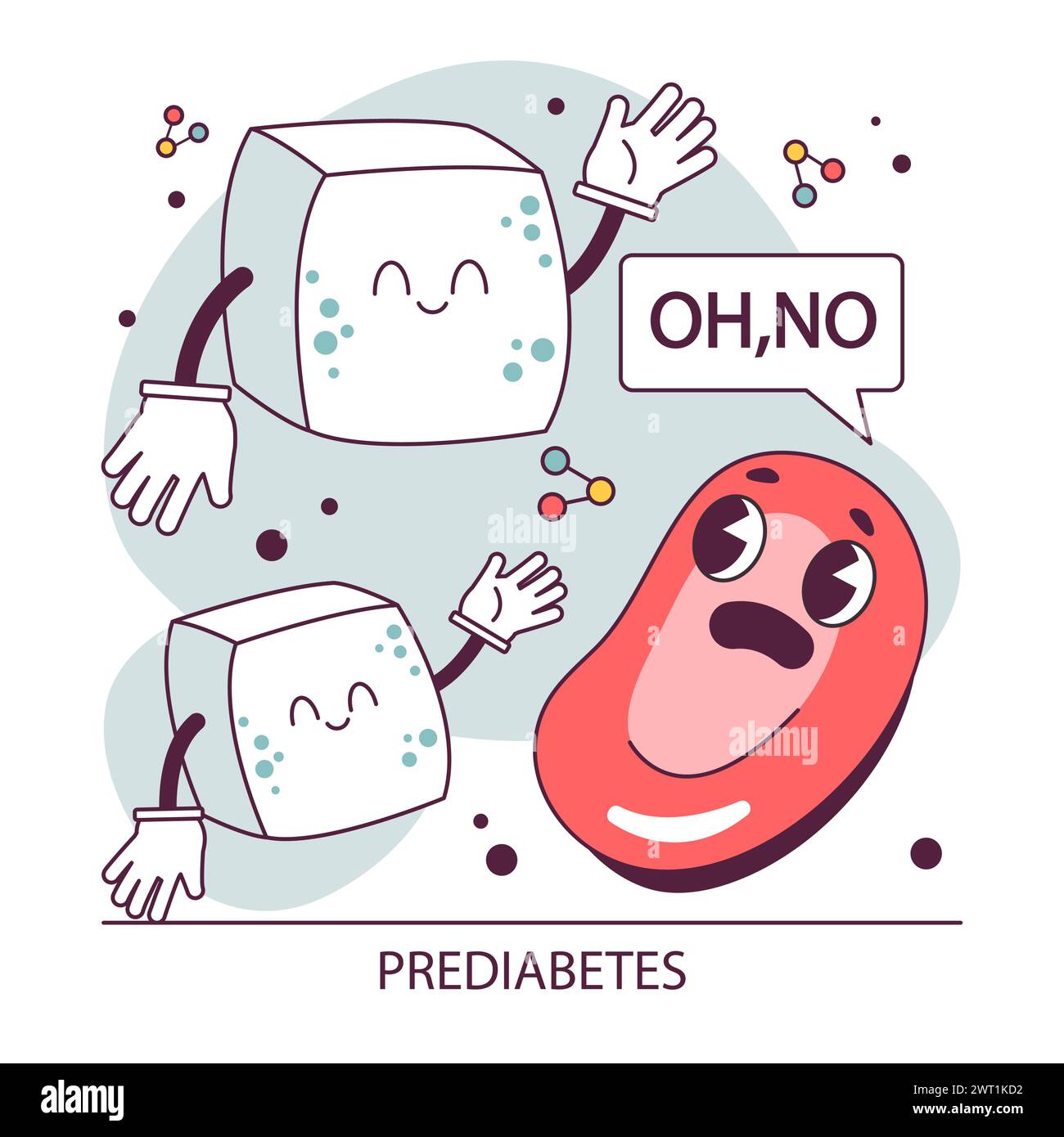 Prédiabète. Mesure du sucre dans le sang avec un glucomètre ...