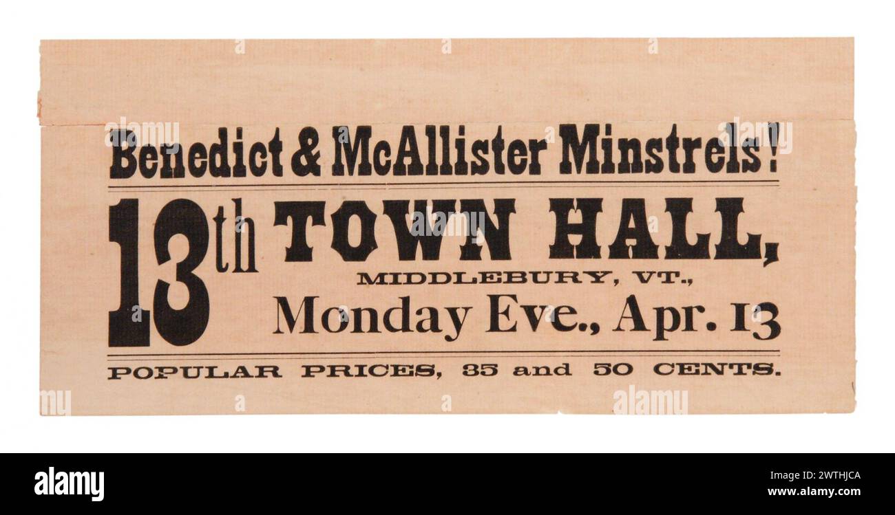 Minstrels poster Banque de photographies et d’images à haute résolution ...
