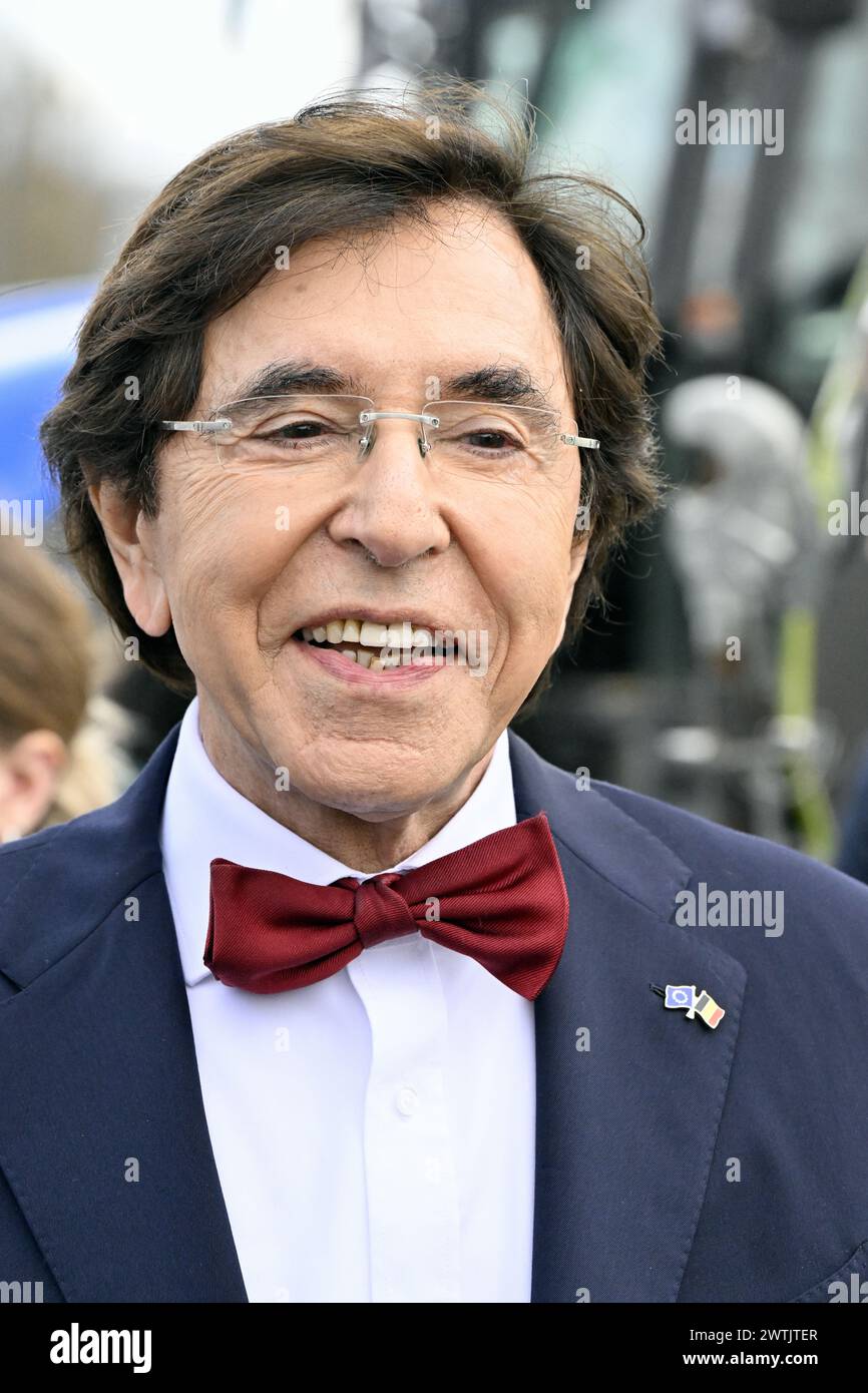 Bruxelles, Belgique. 18 mars 2024. Elio Di Rupo, Ministre-Président de ...