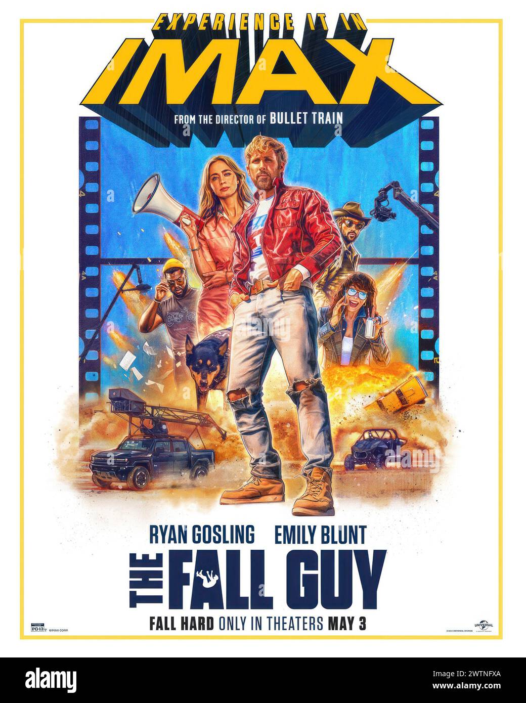 THE FALL GUY, affiche IMAX américaine, de gauche à droite : Winston ...
