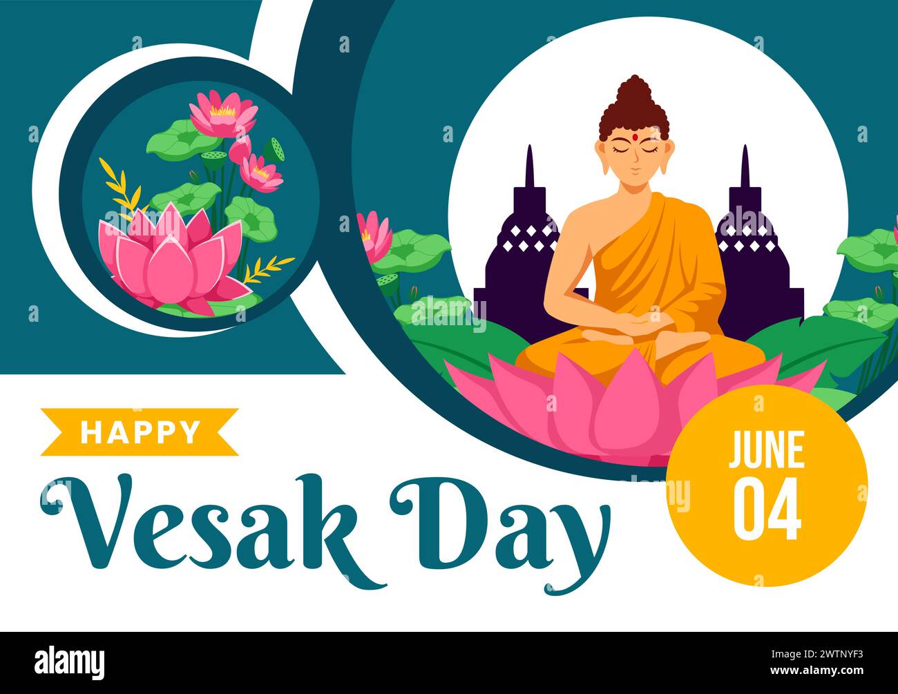 Wesak festival Banque d'images vectorielles - Alamy