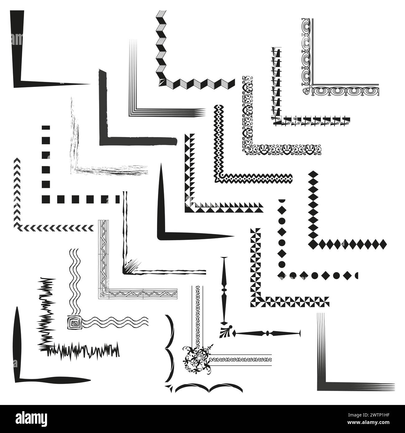 Corner border design Banque de photographies et d’images à haute résolution - Alamy