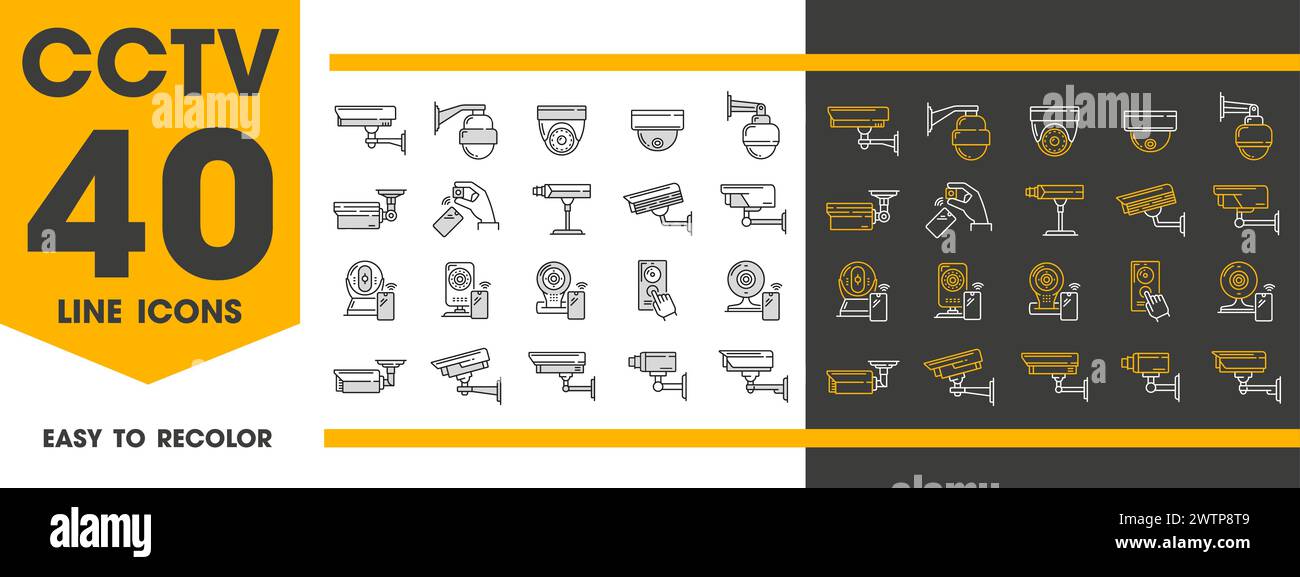 Pictogrammes alarme antivol Banque d'images vectorielles - Alamy