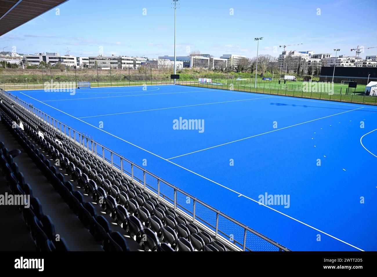 Illustration de l'emblématique stade Yves-du-Manoir le 19 mars 2024 ...