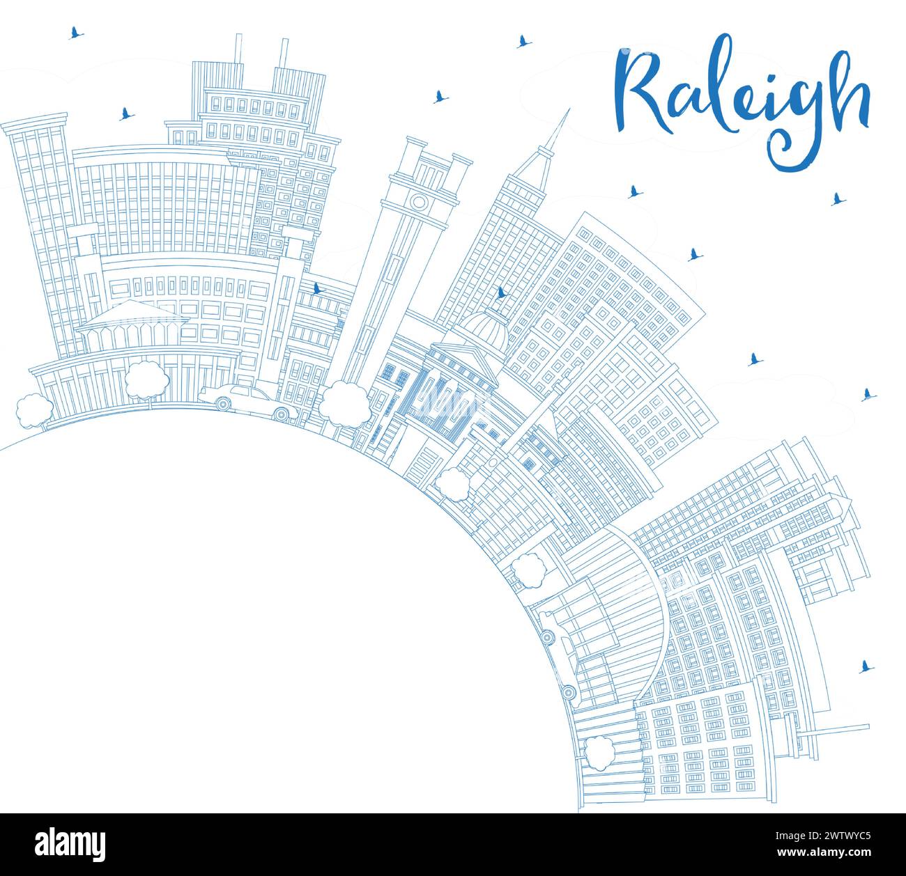 Architecture raleigh Banque d'images vectorielles - Alamy