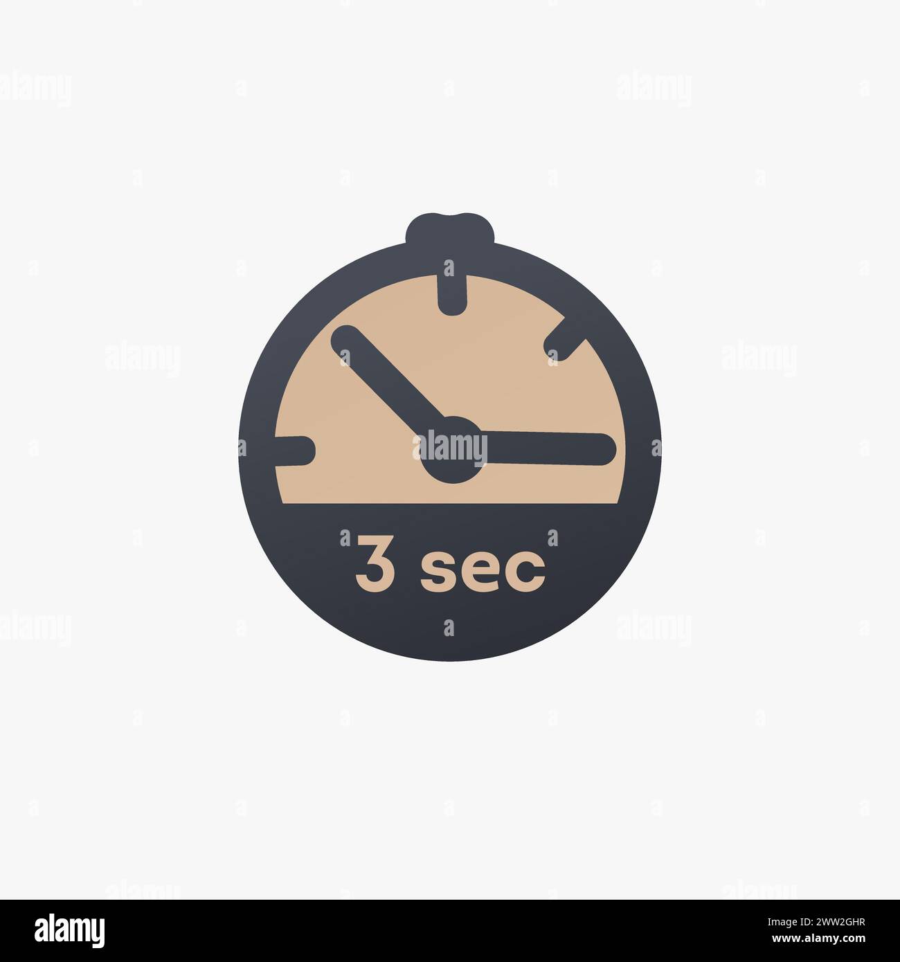 horloge minutée de 3 secondes. chronomètre chronomètre chronomètre à ...