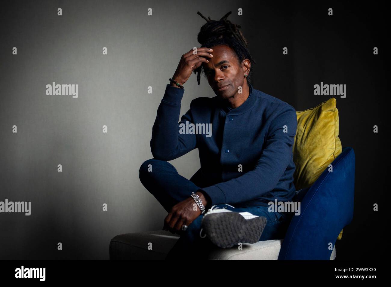 Actor Fab Morvan poses for Europa Press at the Hotel Vincci Capitol on ...