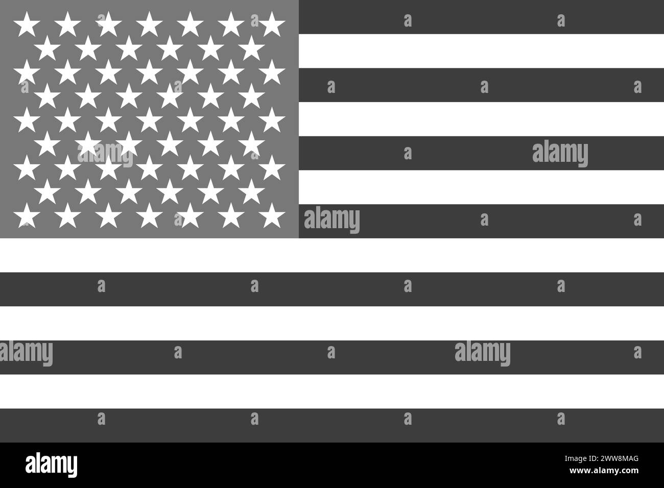 Drapeau etat unis Banque d'images noir et blanc - Alamy