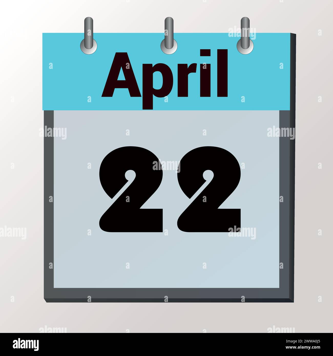 22 avril 2024 Banque d'images vectorielles - Alamy