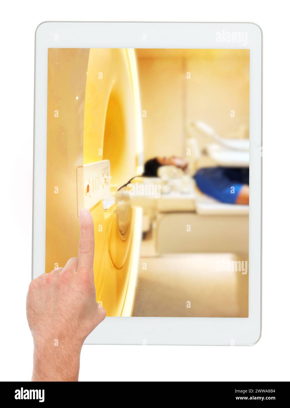 Femme subissant une procédure de diagnostic Banque d'images détourées ...