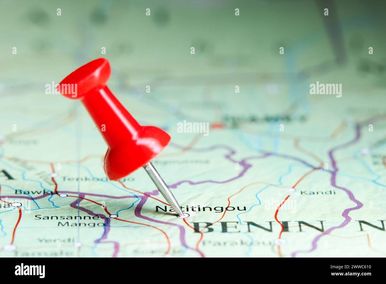 Bénin city map Banque de photographies et d’images à haute résolution - Alamy