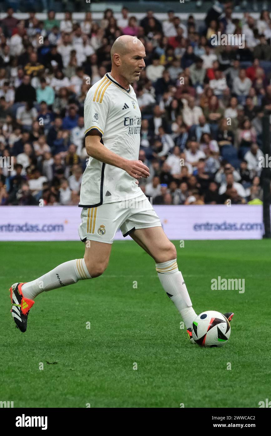 Zinedine Zidane on lors du match de football caritatif Corazon Classic ...