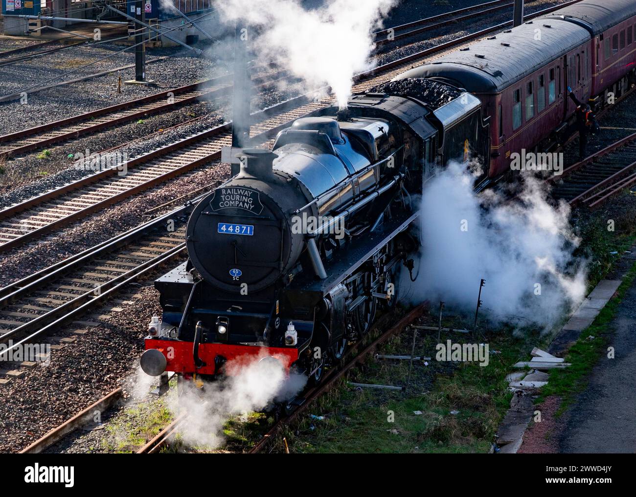 Black 5 steam locomotive Banque de photographies et d’images à haute ...