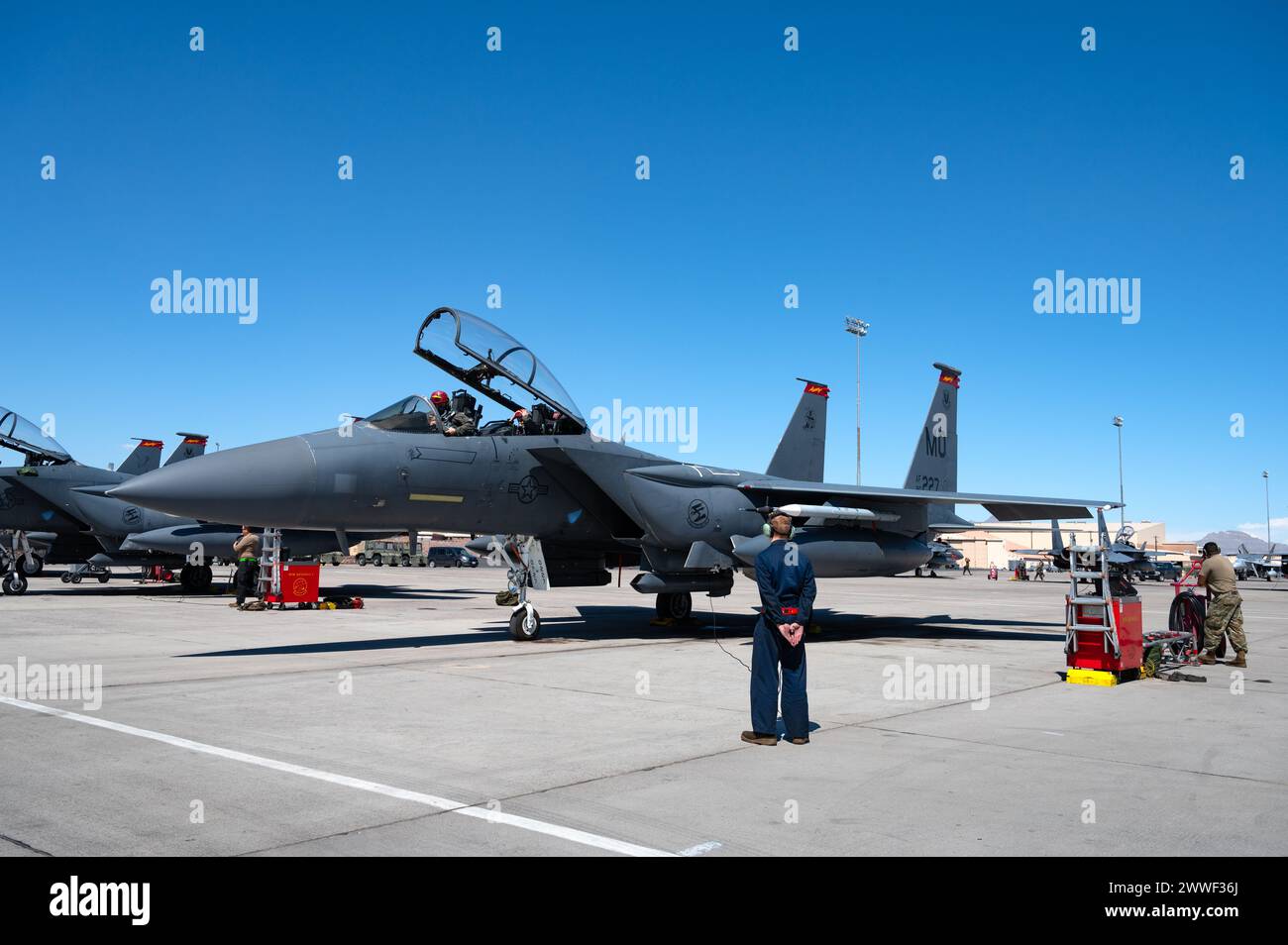 Les aviateurs de l'US Air Force affectés à la 366th Fighter Wing ...