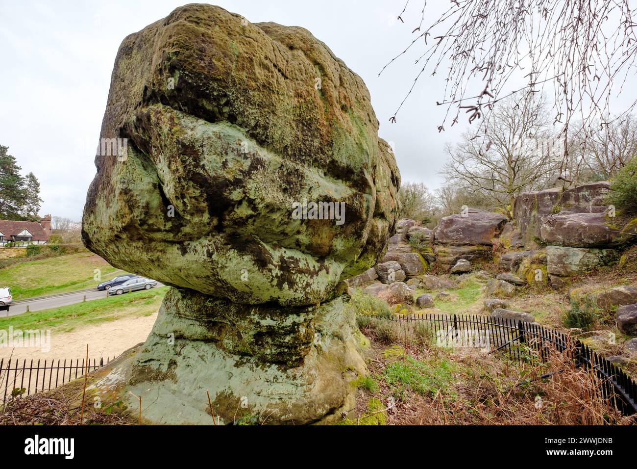 Les anciennes formations rocheuses de grès de Tunbridge Wells Rusthall ...