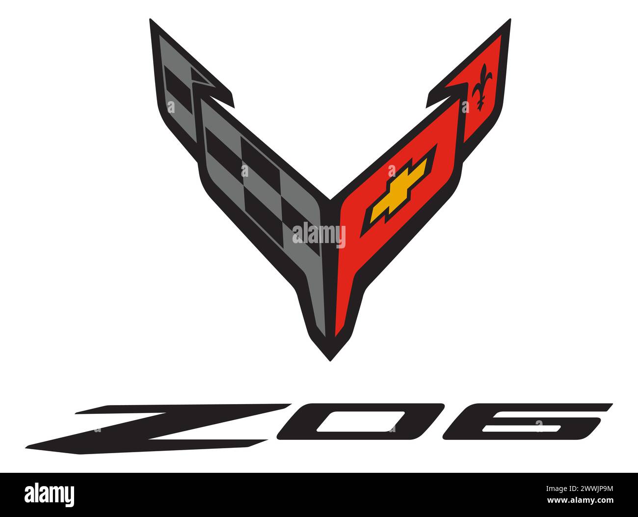 Corvette z06 Banque d'images vectorielles - Alamy