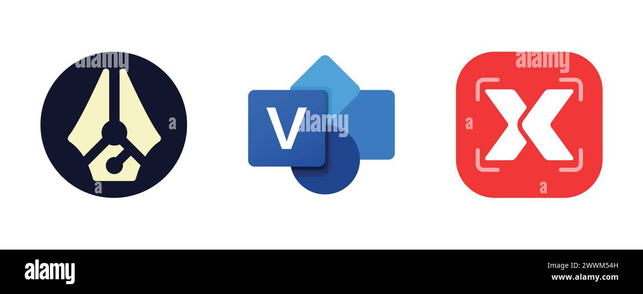 Logo microsoft visio Banque d'images vectorielles - Alamy