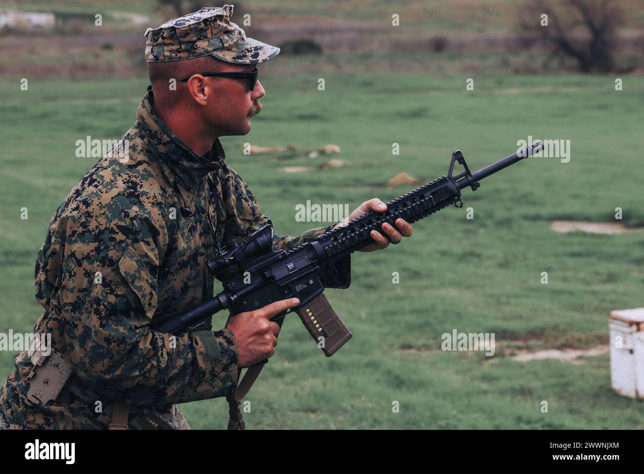 Joseph Dement, un instructeur de cours d'entraînement en chef de tir au ...