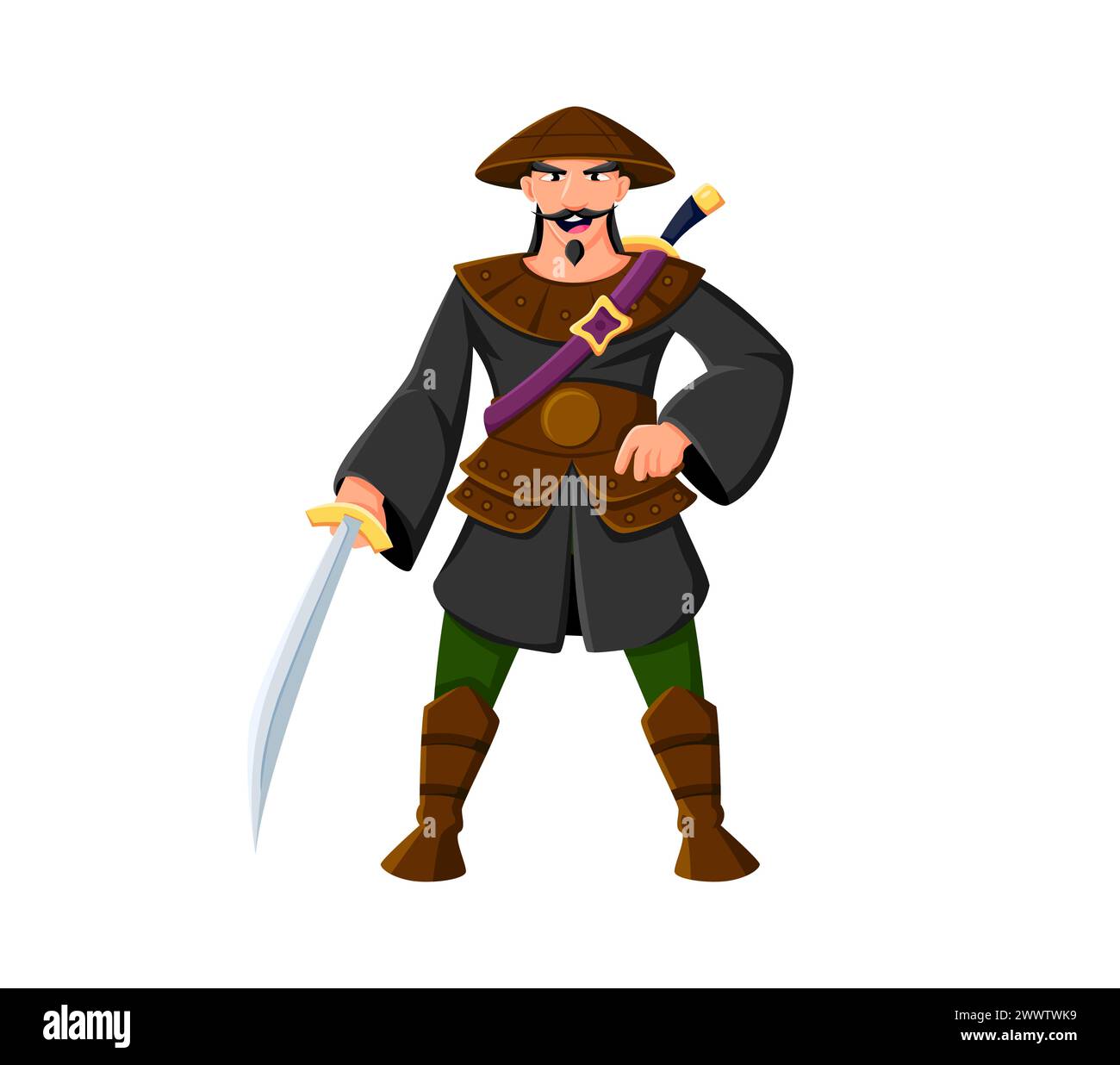 Capitaine chinois Banque d'images vectorielles - Alamy