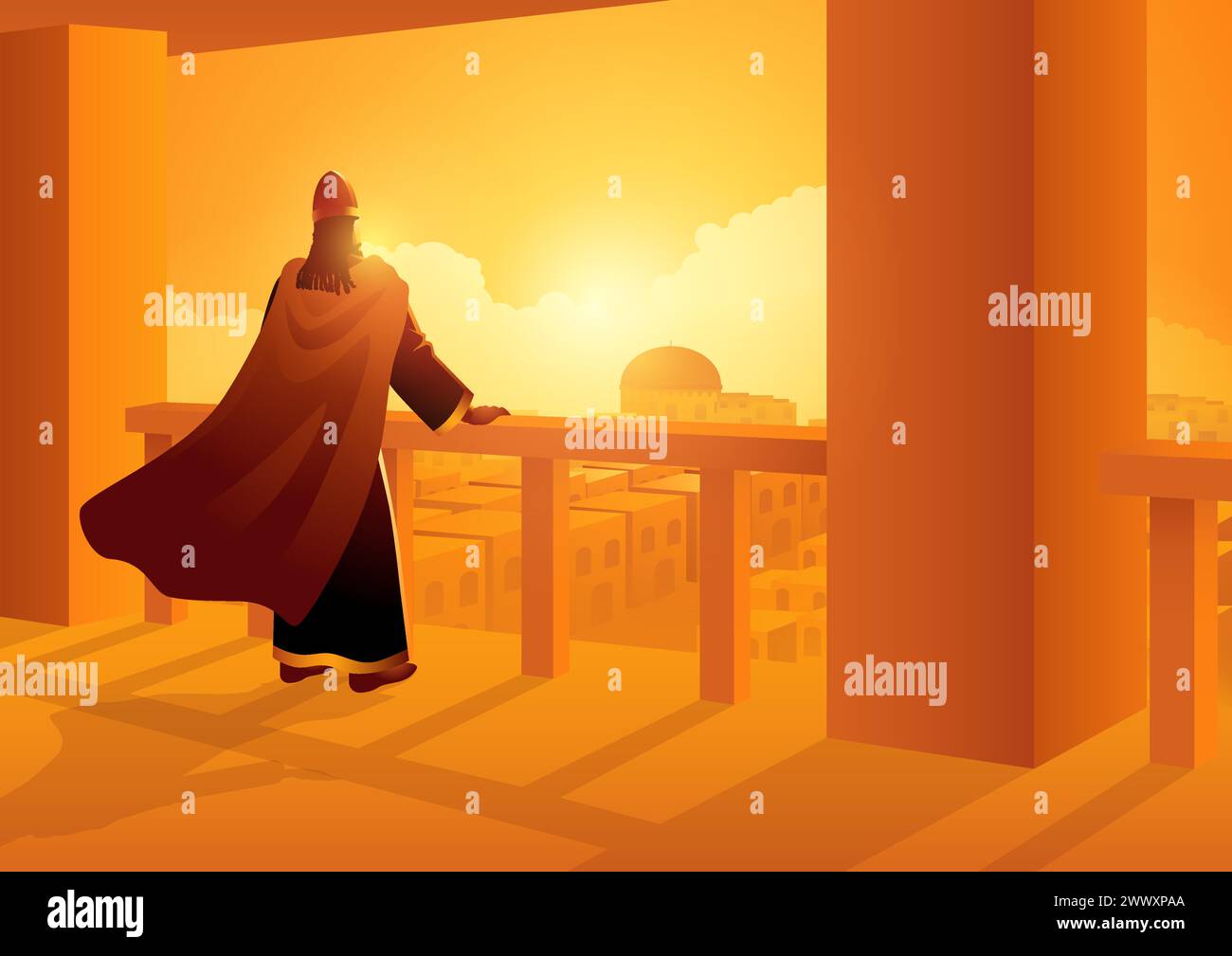 Personnage biblique david Banque d'images vectorielles - Alamy