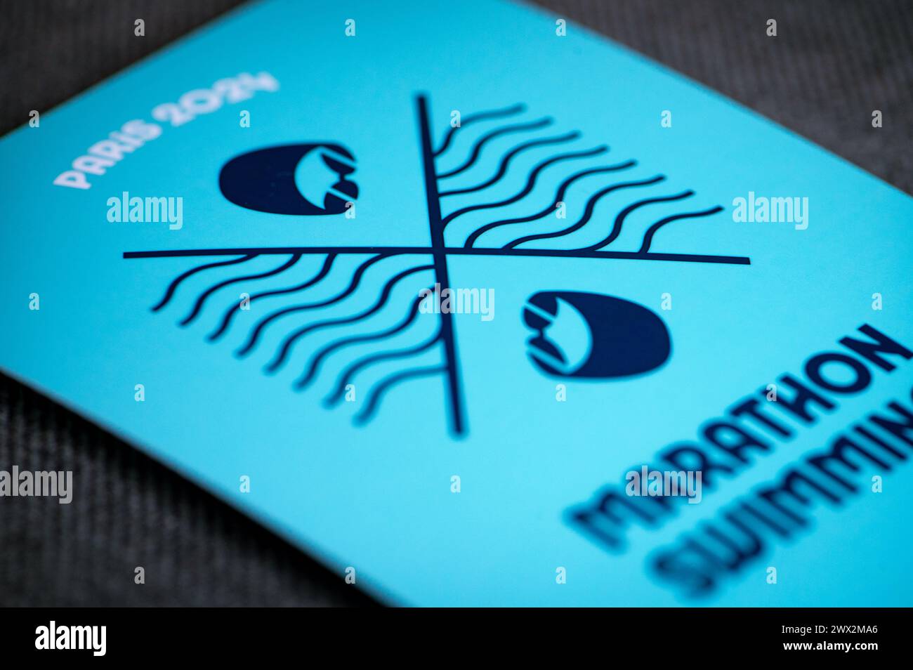 Pictogramme marathon natation pour les jeux olympiques d'été de paris ...