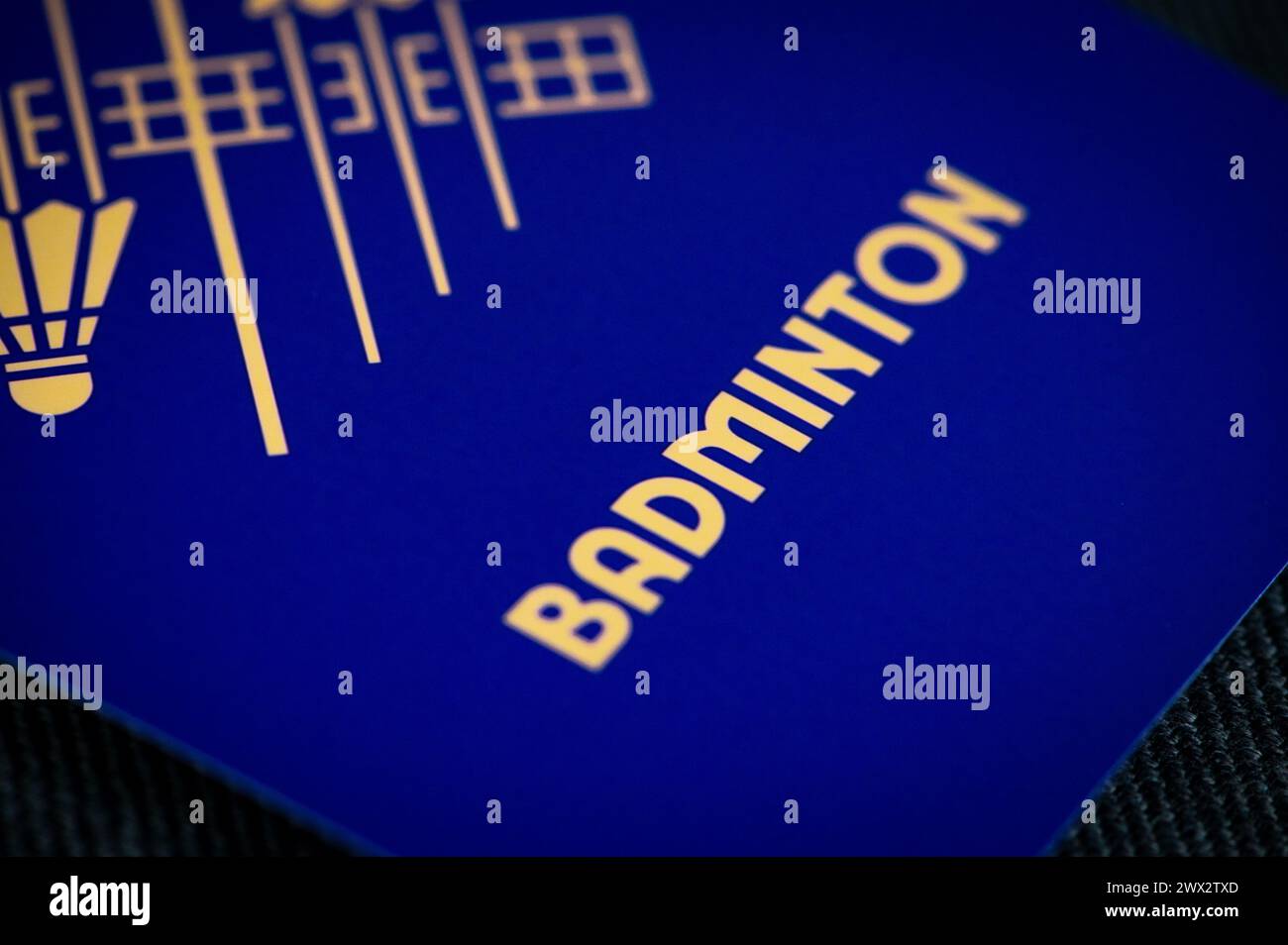 Pictogramme de badminton pour les jeux olympiques d'été de paris 2024 ...