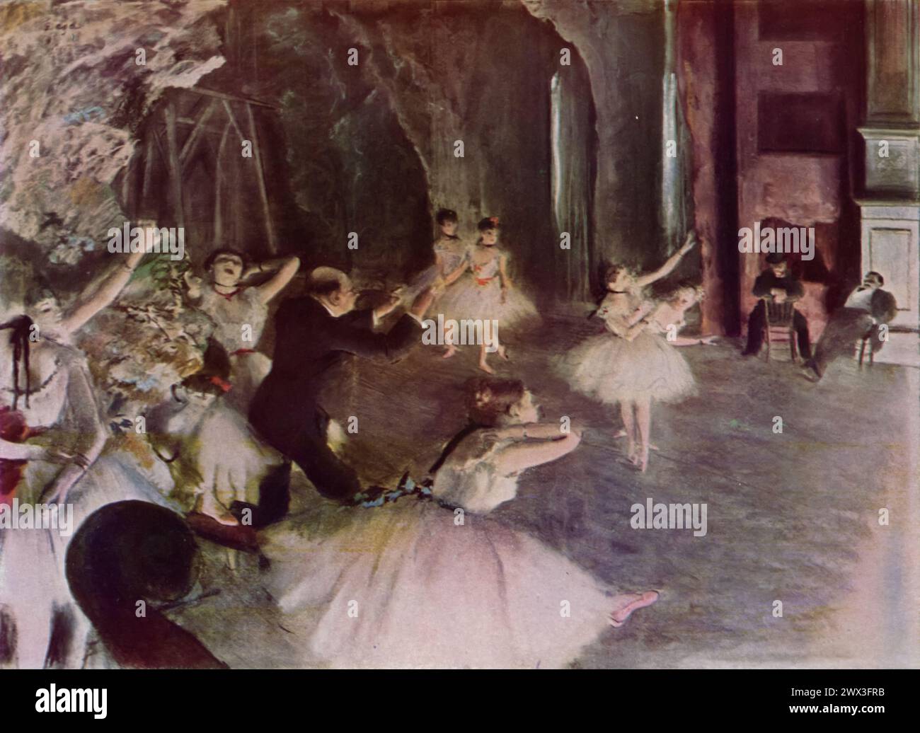 La répétition sur scène d'Edgar Degas (vers 1874), trouvée au ...